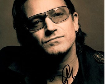 Bono Signed Autographed 8x10 U2 Photo W/ Hologram Coa - Etsy