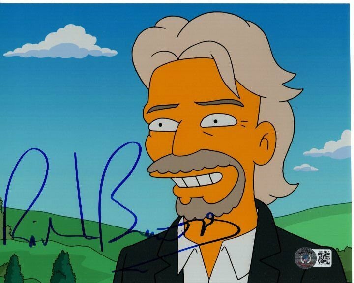 Richard Branson Signed 8x10 the Simpsons Photo Beckett Bas - Etsy