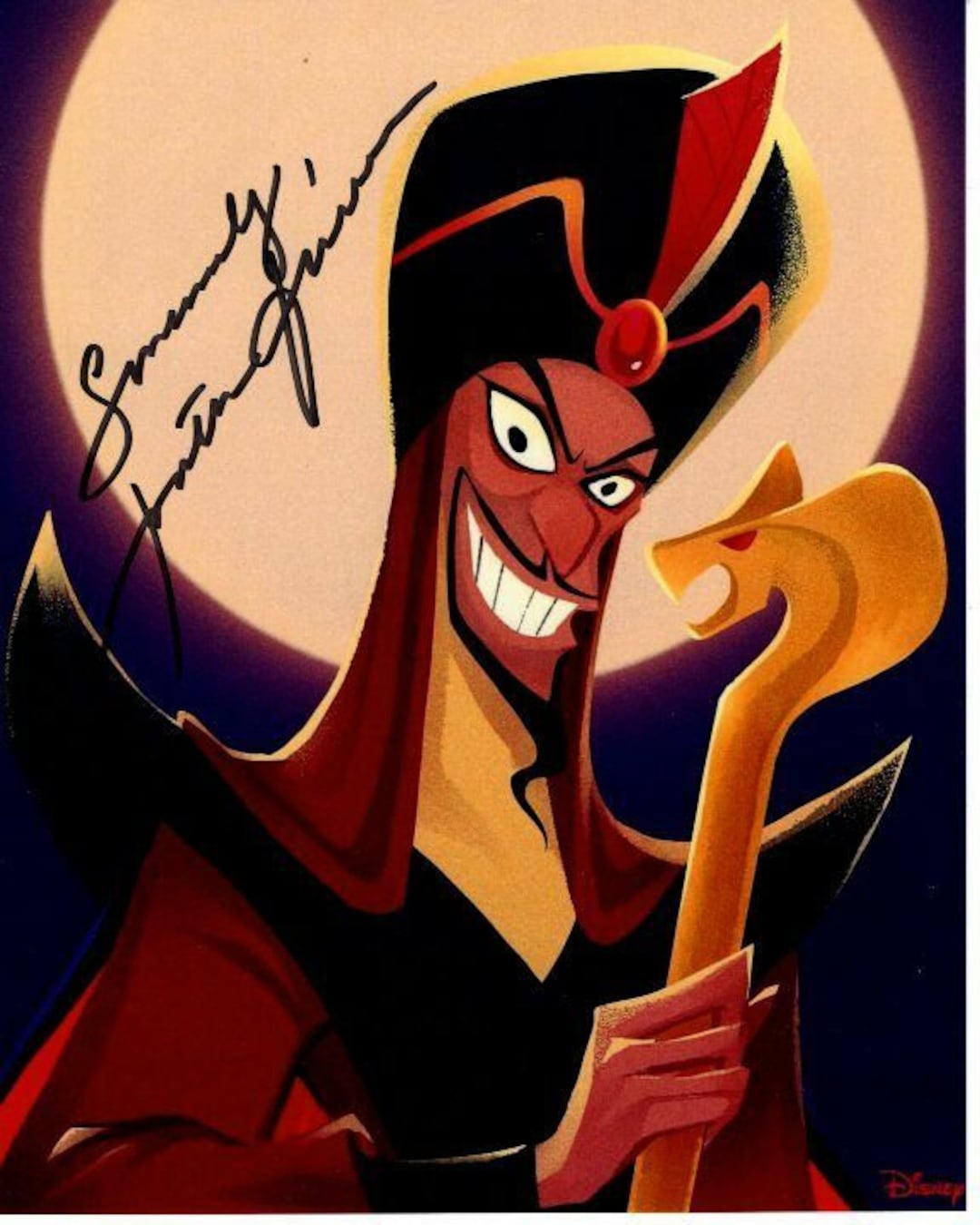 Jonathan Freeman Signed Autographed 8x10 Disney Aladdin Jafar Photo - Etsy