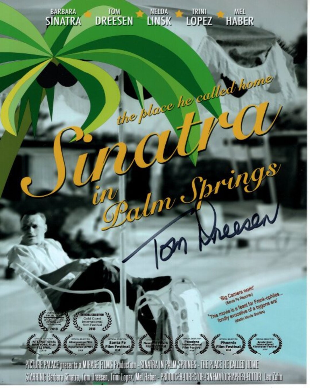 Tom Dreesen Signed Autographed 8x10 Frank Sinatra in Palm Springs Photo ...