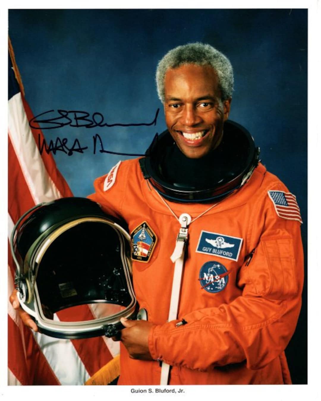 Guion S. Bluford, Jr. Signed Autographed 8x10 NASA Astronaut Litho ...