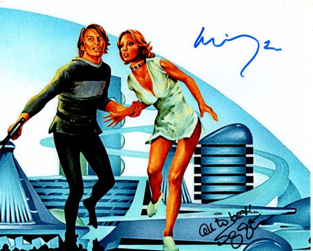 Jenny Agutter and Michael York Signed Autographed 8x10 Logan's Run ...