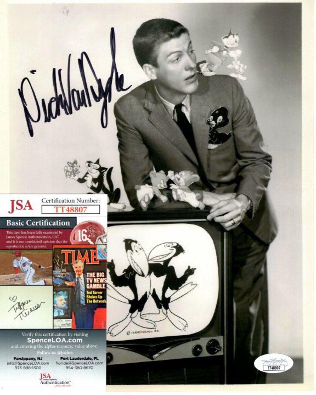 Dick Van Dyke Signed Autographed 8x10 CBS Cartoon Theatre Photograph ...