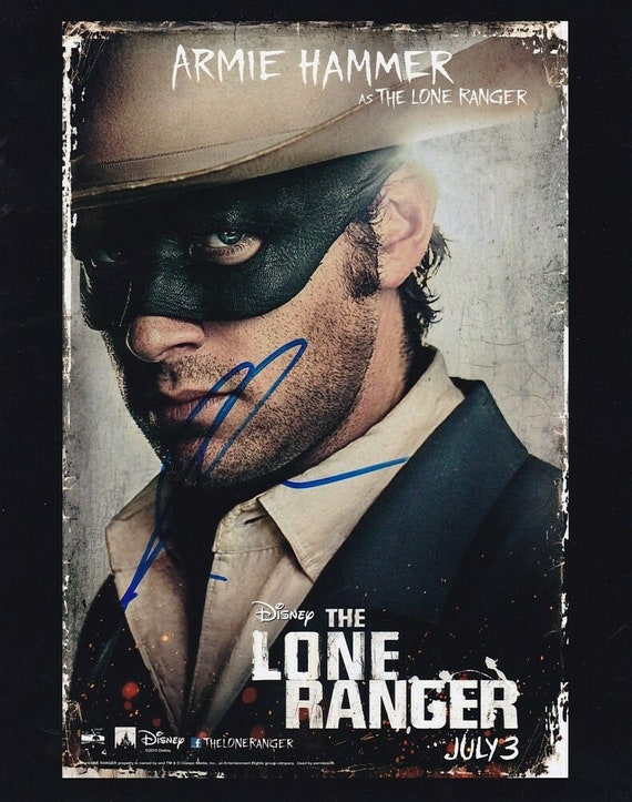 Armie Hammer Signed Autographed the Lone Ranger John Reid 8x10 - Etsy