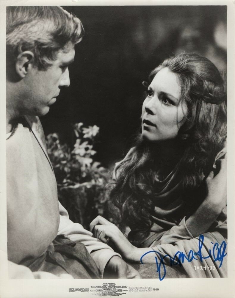 Diana Rigg Signed Autographed 8x10 Julius Caesar Portia Original Press ...