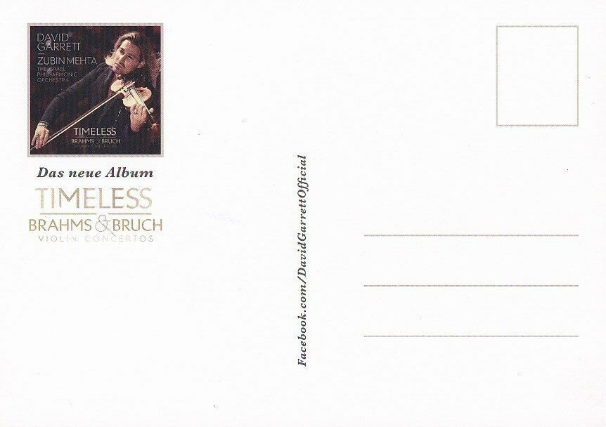 David Garrett Signed Autographed 4x6 Photo Promotional Postcard - Etsy