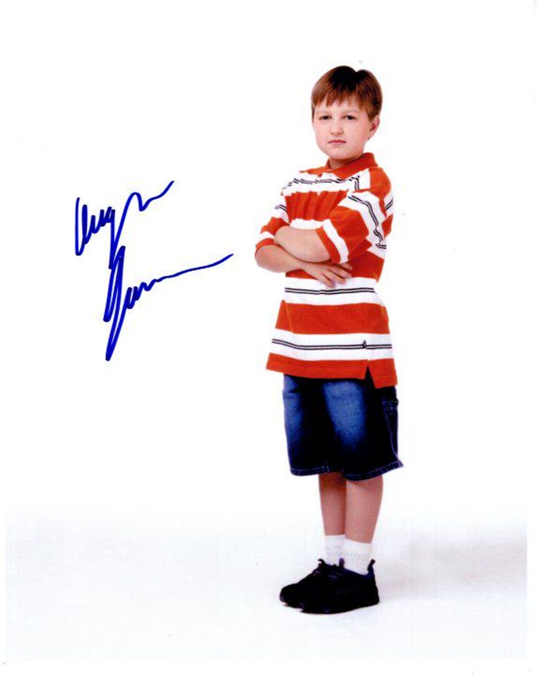 Angus T. Jones Signed Autographed 8x10 Two and a Half Men Jake Harper ...