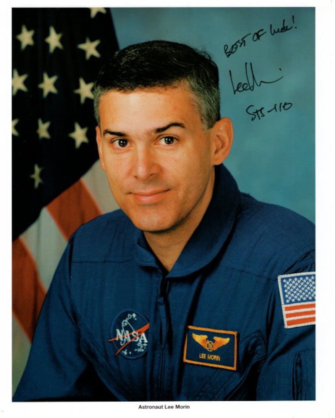 Lee Morin Signed Autographed 8x10 NASA Astronaut Litho Photo GREAT ...