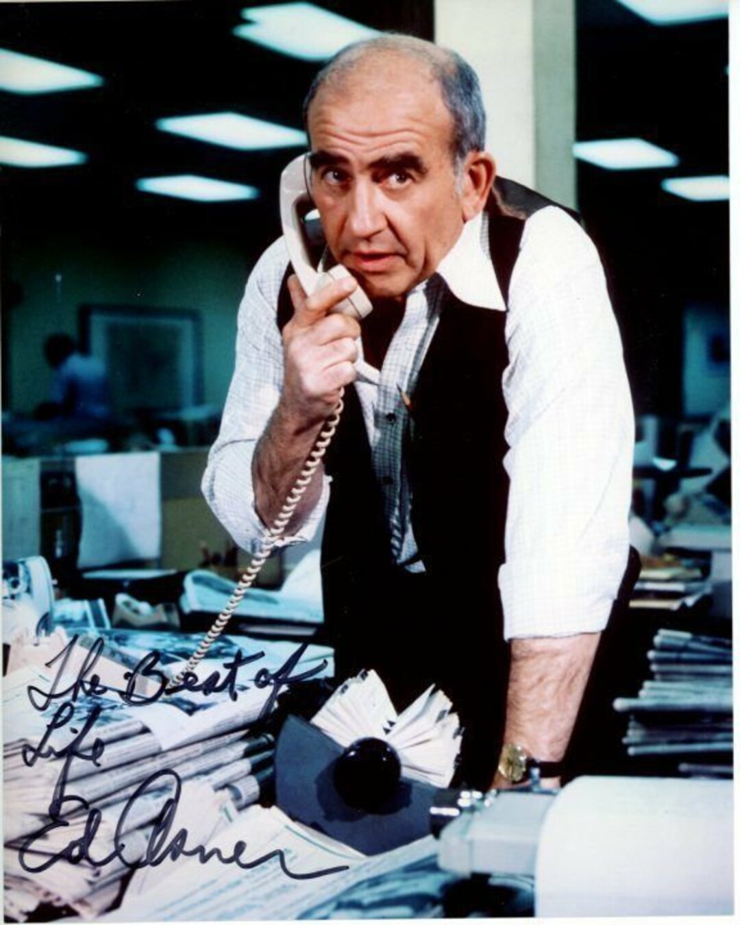 Ed Asner Signed Autographed 8x10 Lou Grant Photo - Etsy