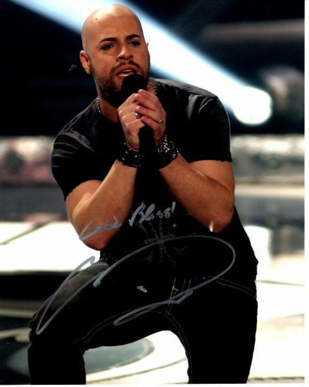 Chris Daughtry Signed Autographed 8x10 Photo American Idol - Etsy