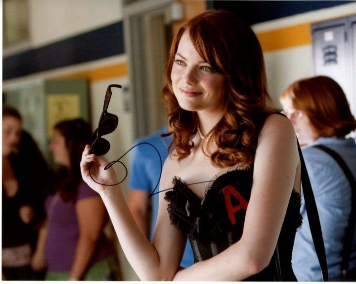 Emma Stone Signed Autographed 8x10 Easy a Olive Photo - Etsy