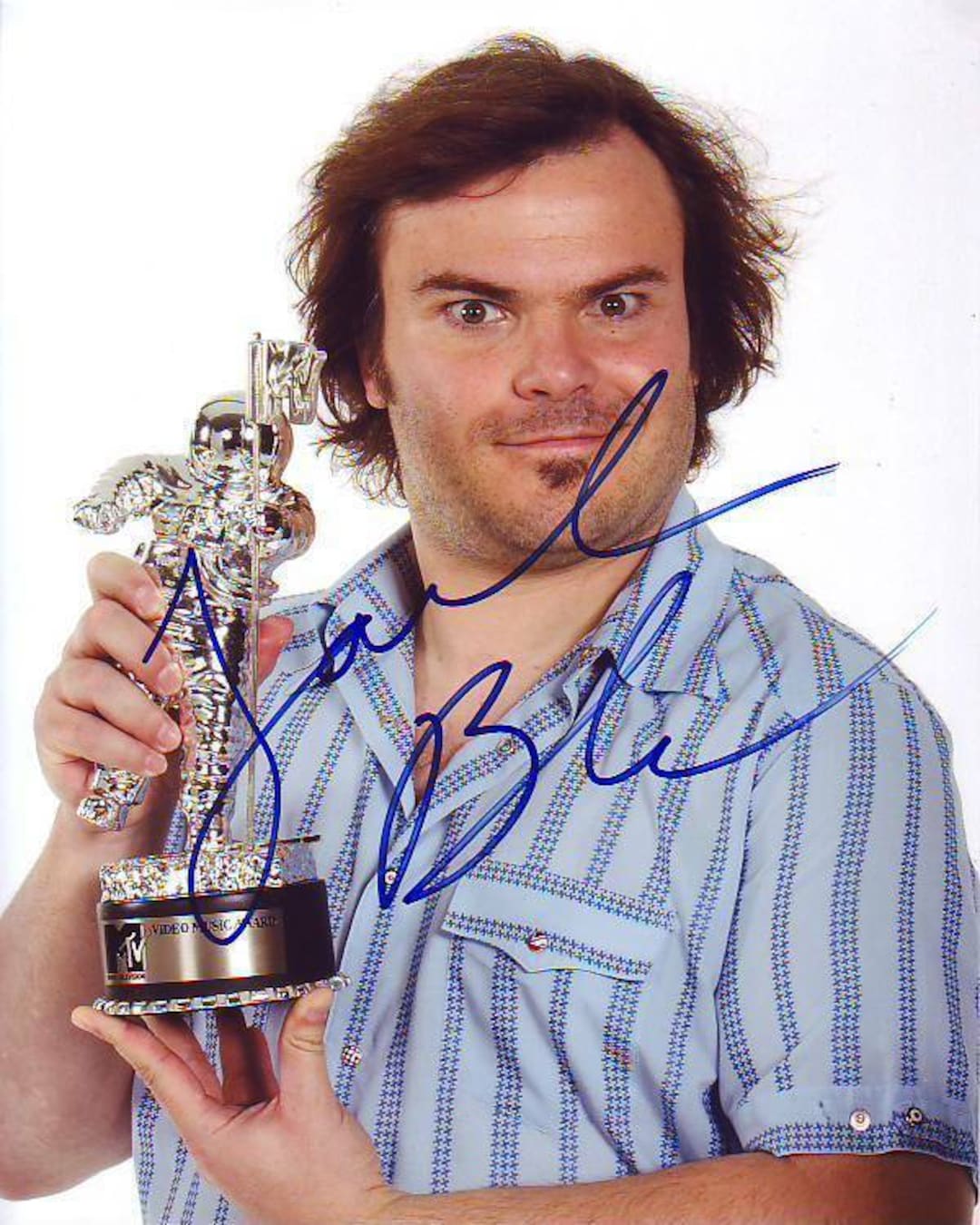 Jack Black Signed Autographed 8x10 Mtv Moonman Video Music Award Photo - Etsy