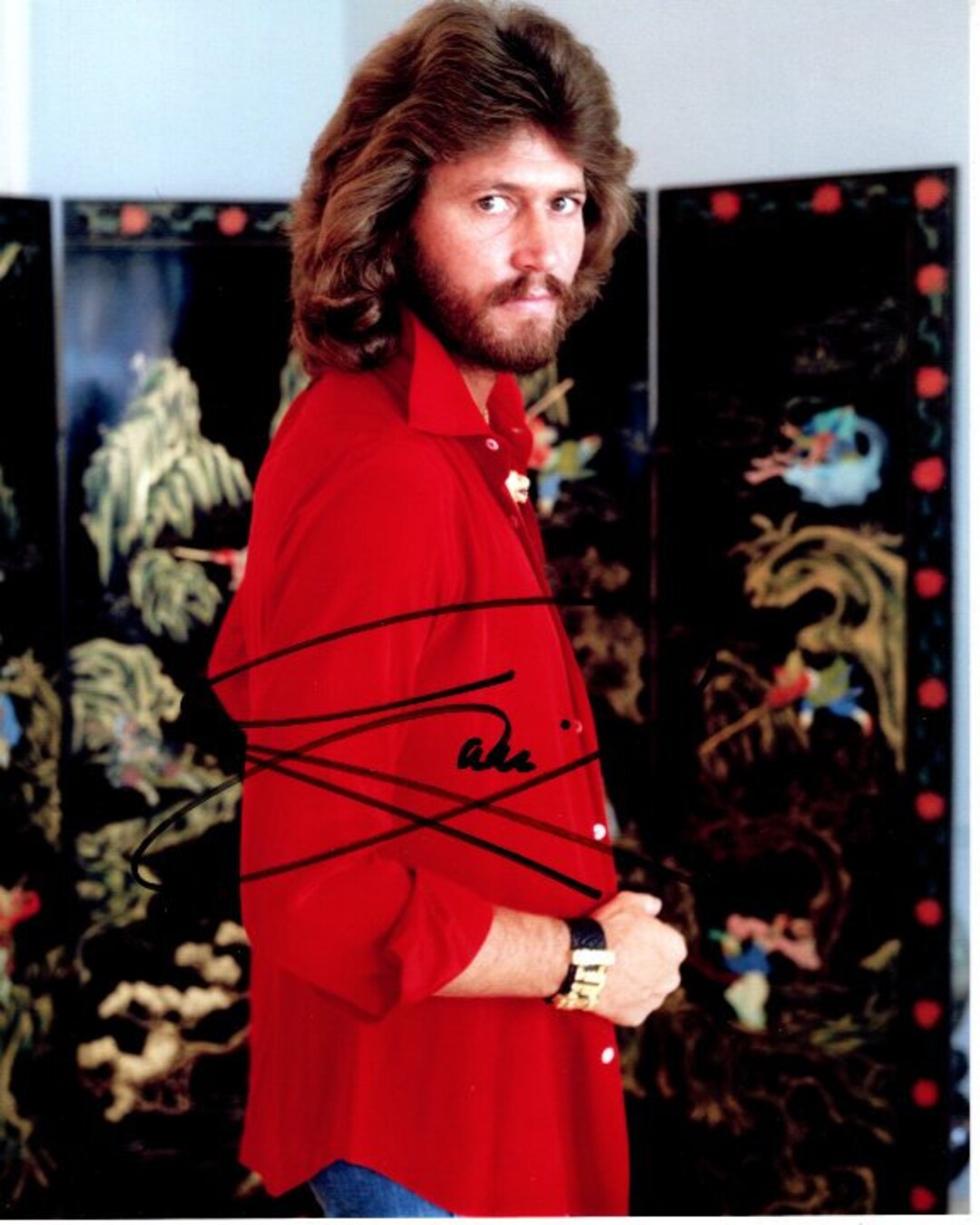 Barry Gibb Signed Autographed 8x10 Photo THE BEE GEES - Etsy