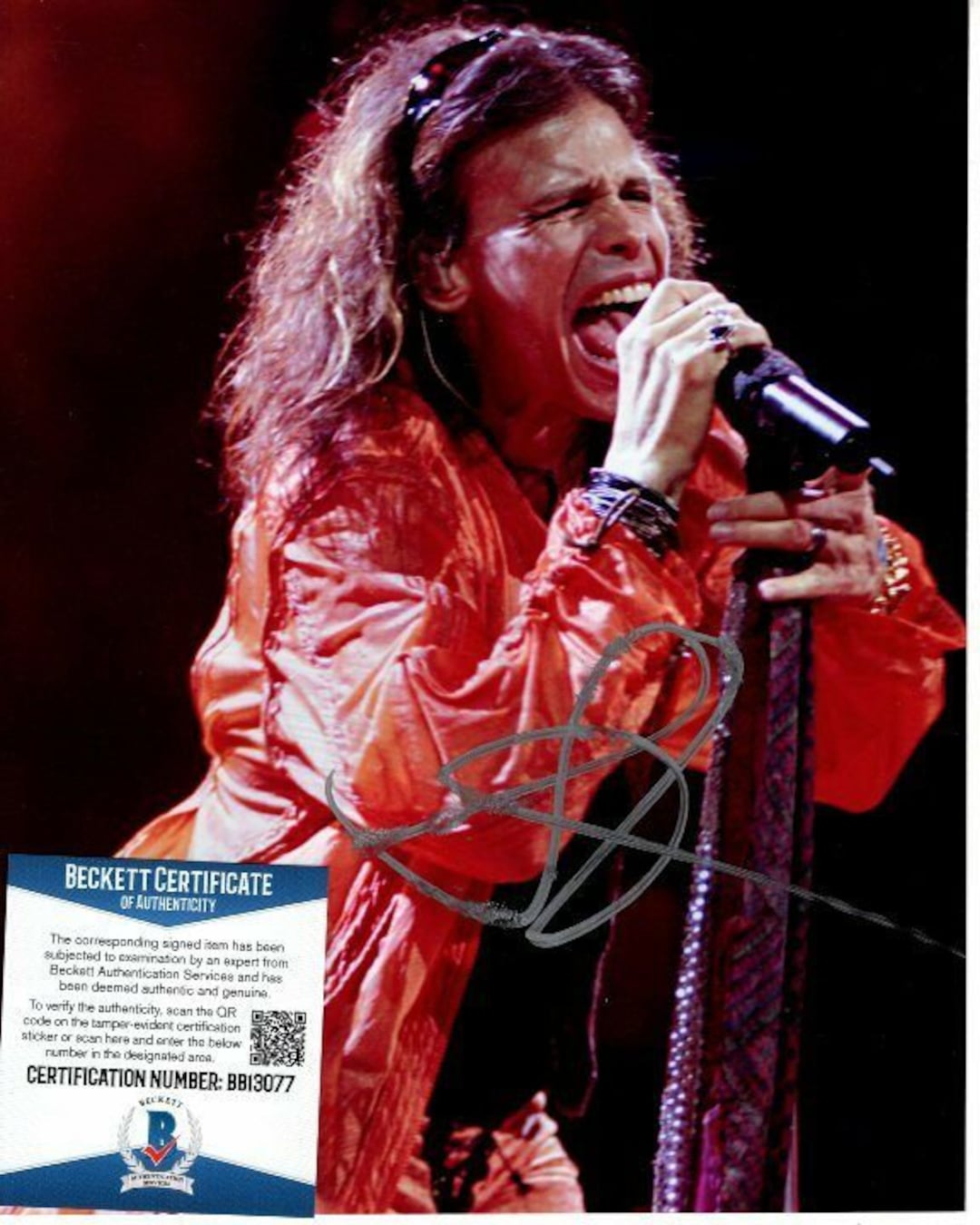 Steven Tyler Signed Aerosmith 8x10 Photo Beckett Bas - Etsy