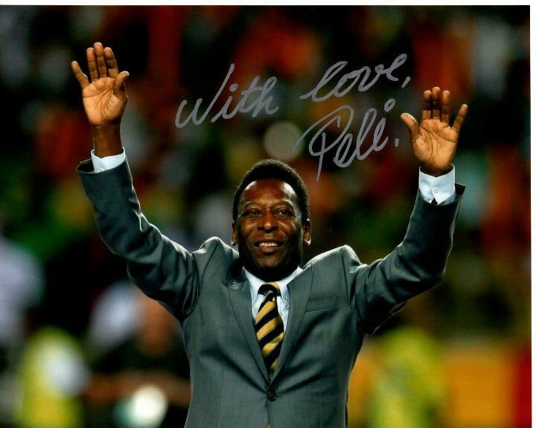 Pele Signed Autographed 8x10 Soccer Photo Rare! - Etsy