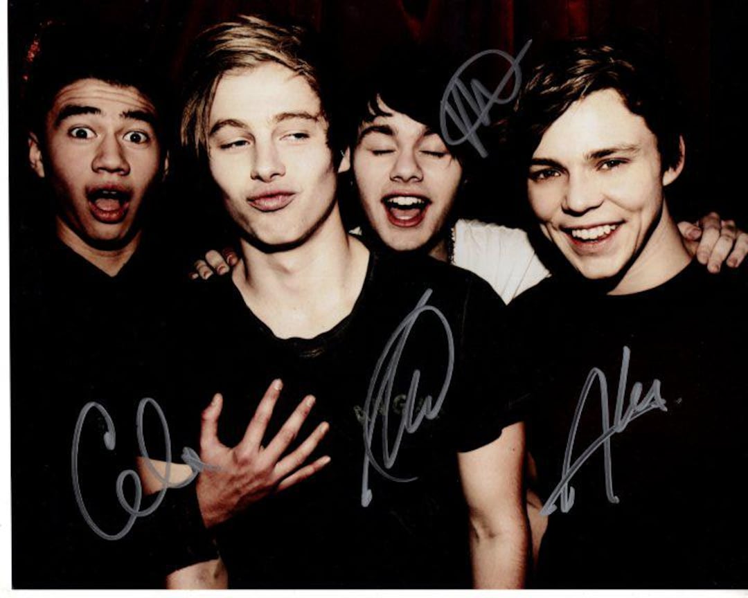 5 Seconds of Summer Signed Autographed 8x10 Group Photo - Etsy