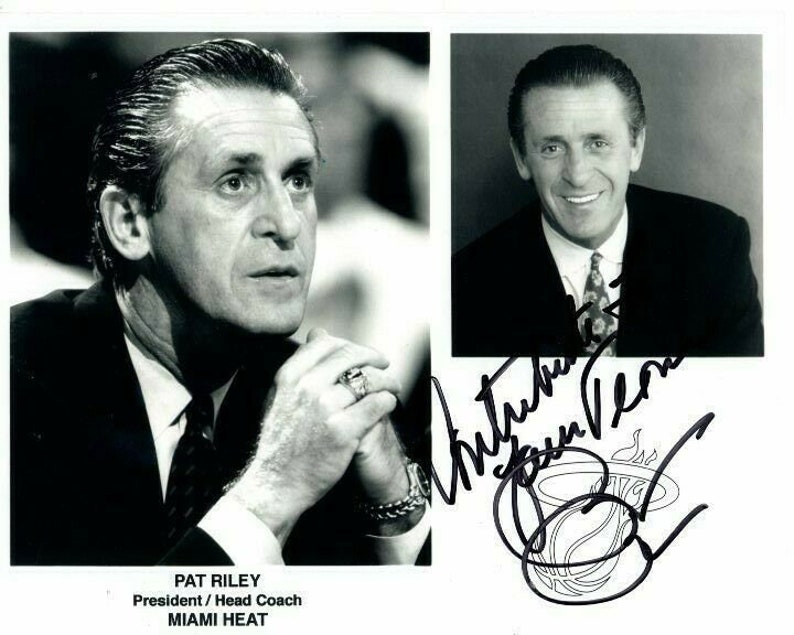 Pat Riley Signed Autographed 8x10 Nba Miami Heat Photo - Etsy