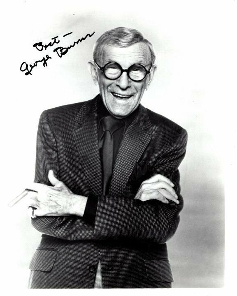 George Burns Signed Autographed 8x10 Photo - Etsy