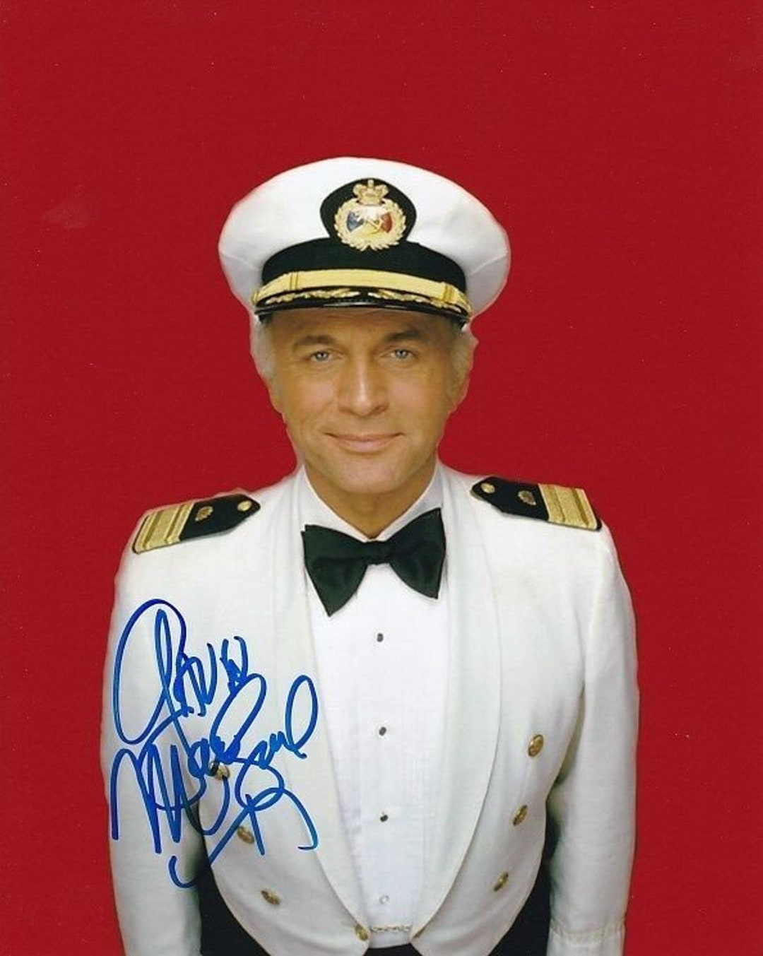 Gavin Macleod Signed Autographed 8x10 the Love Boat Captain Merrill ...