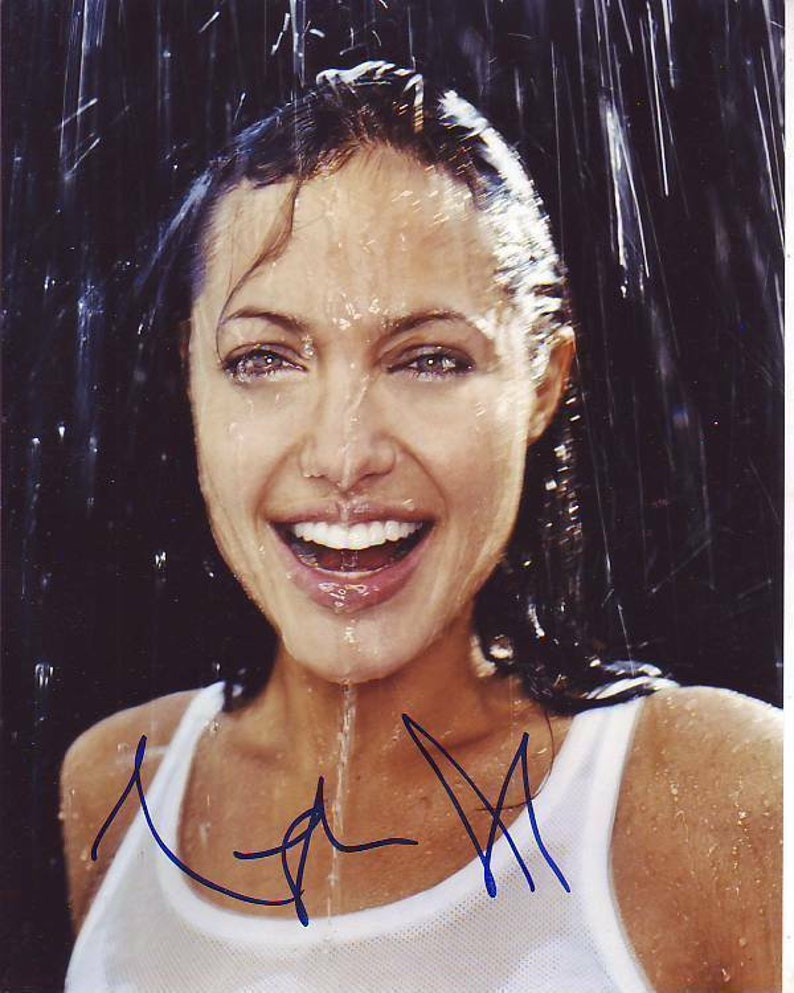 Angelina Jolie Signed Autographed 8x10 Photo Etsy