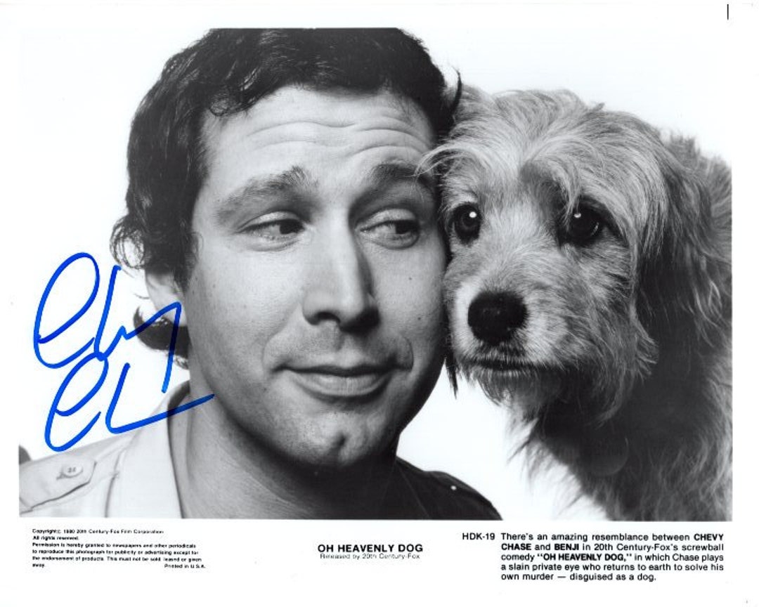 Chevy Chase Signed 8x10 Oh Heavenly Dog Original Press Photo - Etsy