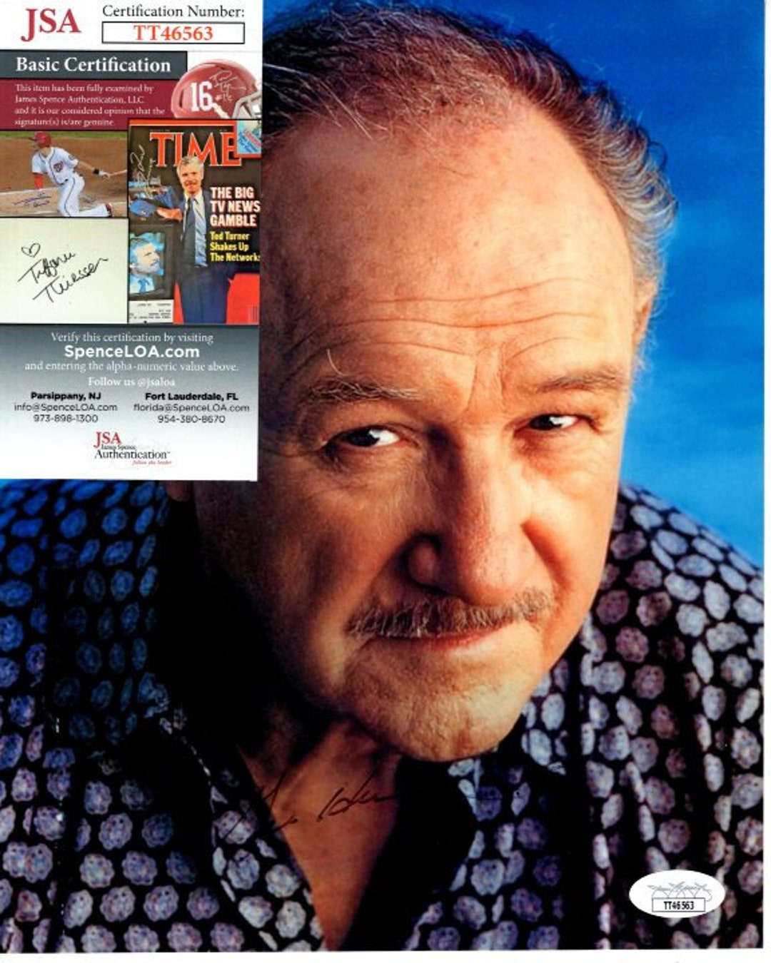 Gene Hackman Signed Autographed 8x10 Photo JSA - Etsy