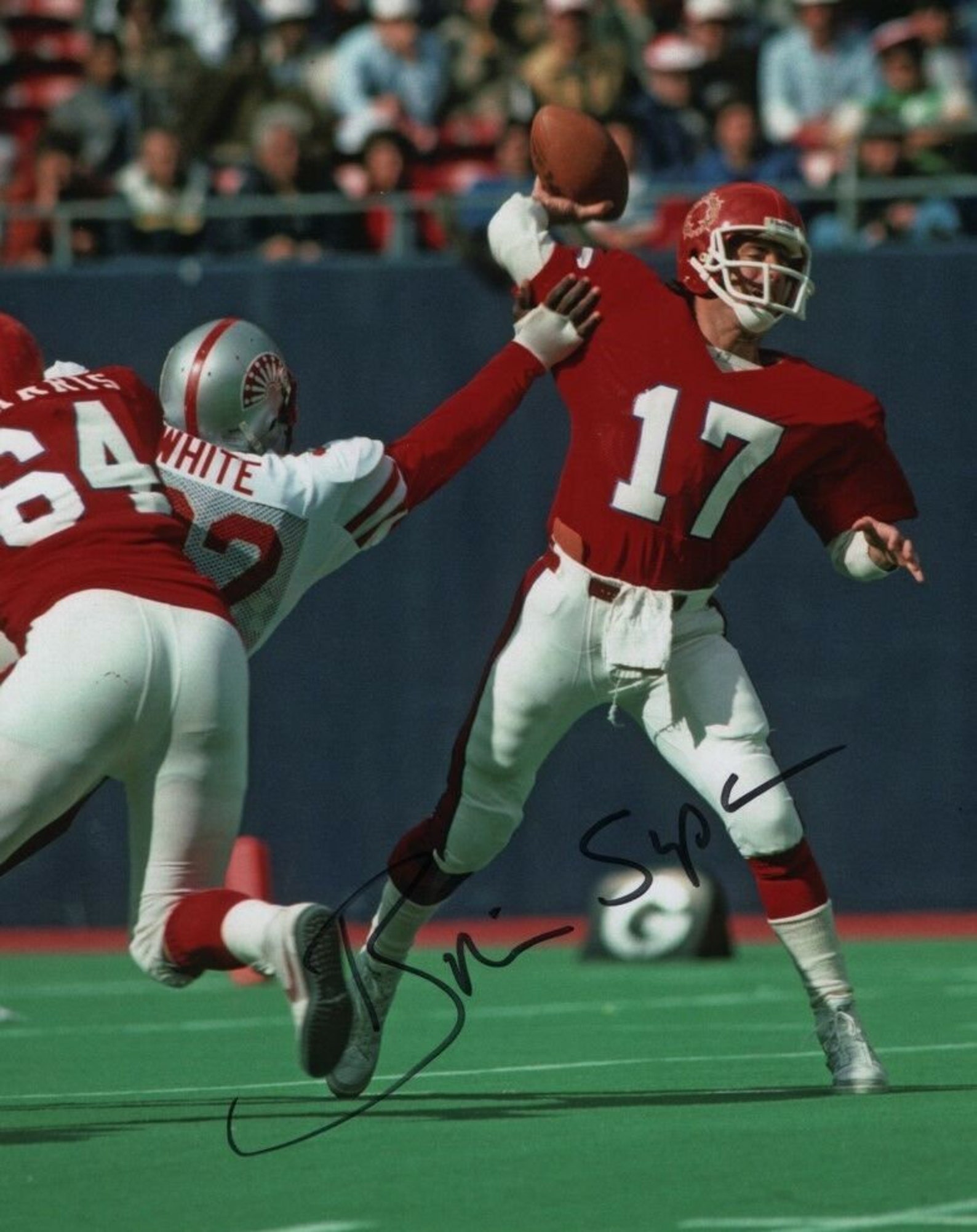 Brian Sipe Signed Autographed Usfl New Jersey Generals 8x10 Photo - Etsy