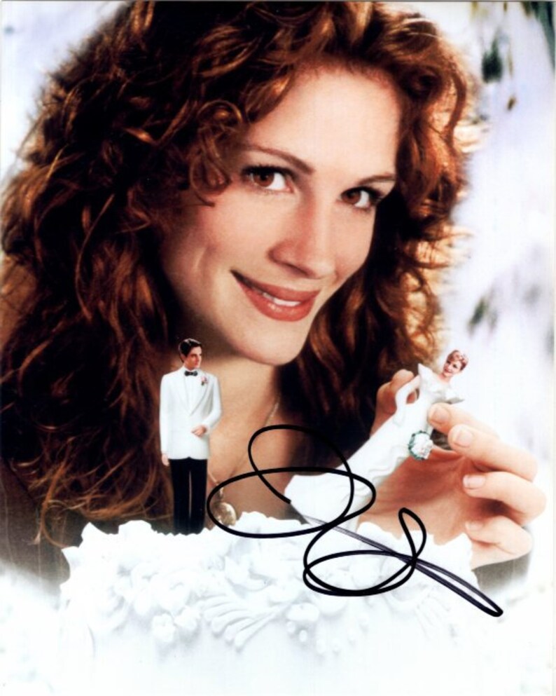 Julia Roberts Signed Autographed 8x10 Runaway Bride Maggie Carpenter ...