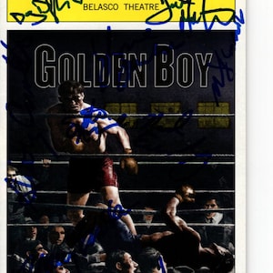 Golden Boy Signed CAST Playbill ( Tony Shalhoub, Yvonne Strahovski ...