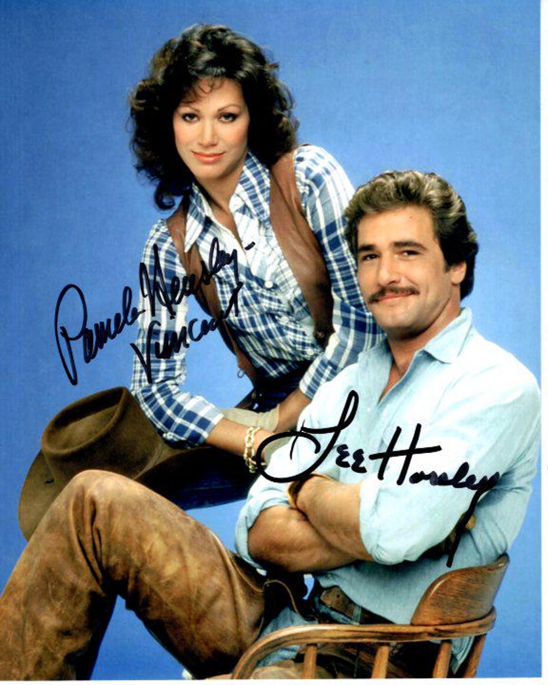 Lee Horsley and Pamela Hensley Vincent Signed Autographed 8x10 Matt ...