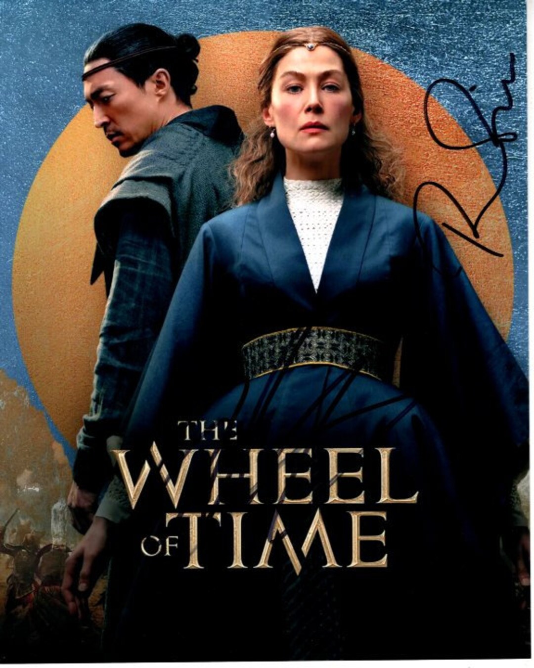 Daniel Henney and Rosamund Pike Signed Autographed 8x10 the Wheel of ...