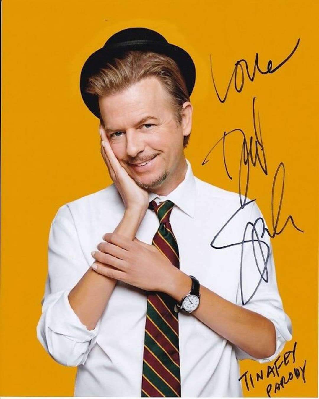 David Spade Signed Autographed 8x10 Tina Fey Parody Photo - Etsy
