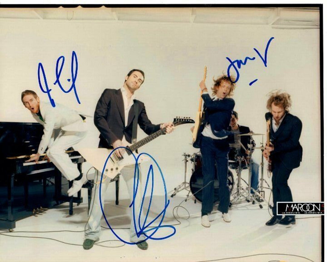 Maroon 5 Signed Autographed 8x10 Photo - Etsy