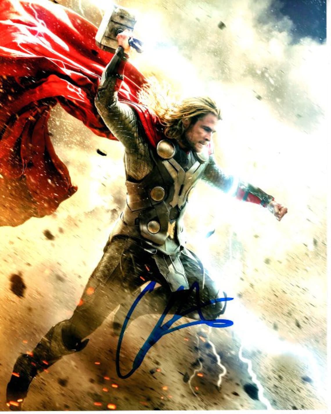 Chris Hemsworth Signed Autographed 8x10 Thor Photo - Etsy