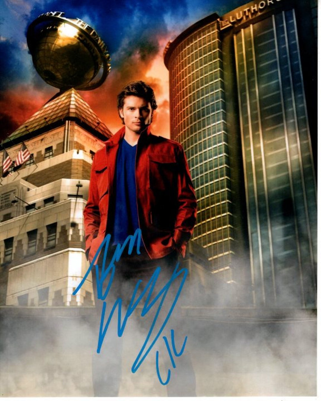 Tom Welling Signed Autographed 8x10 Smallville Clark Kent Superman ...