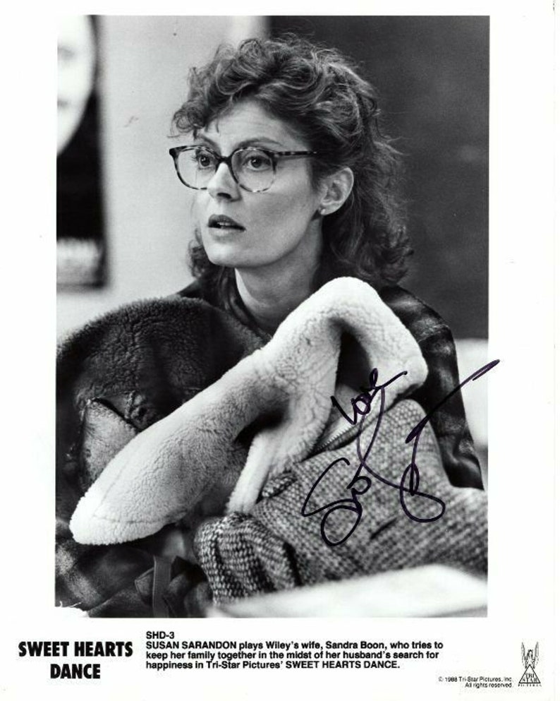 Susan Sarandon Signed Autographed 8x10 Sweet Hearts Dance Original ...