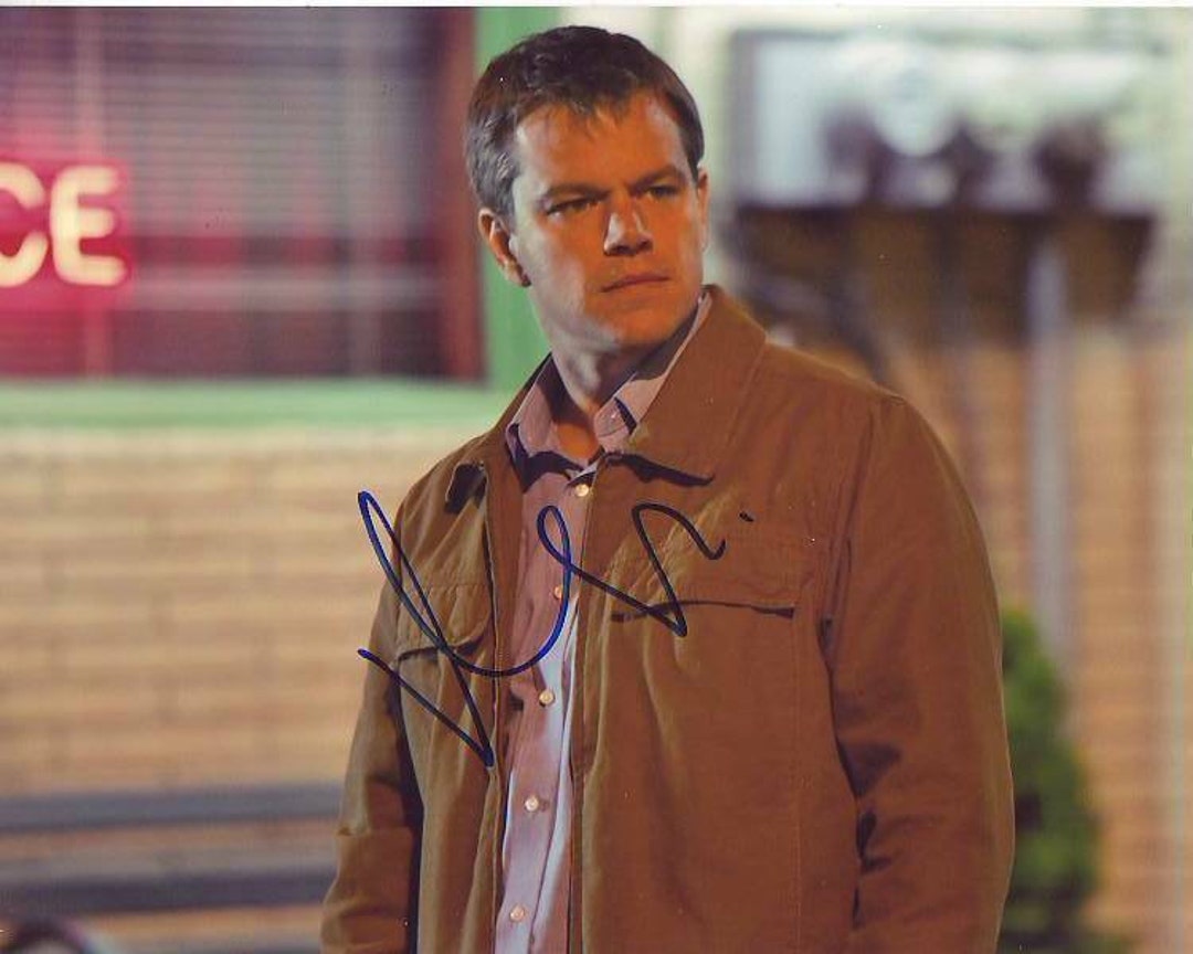 Matt Damon Signed Autographed 8x10 Promised Land Steve Butler Photo - Etsy