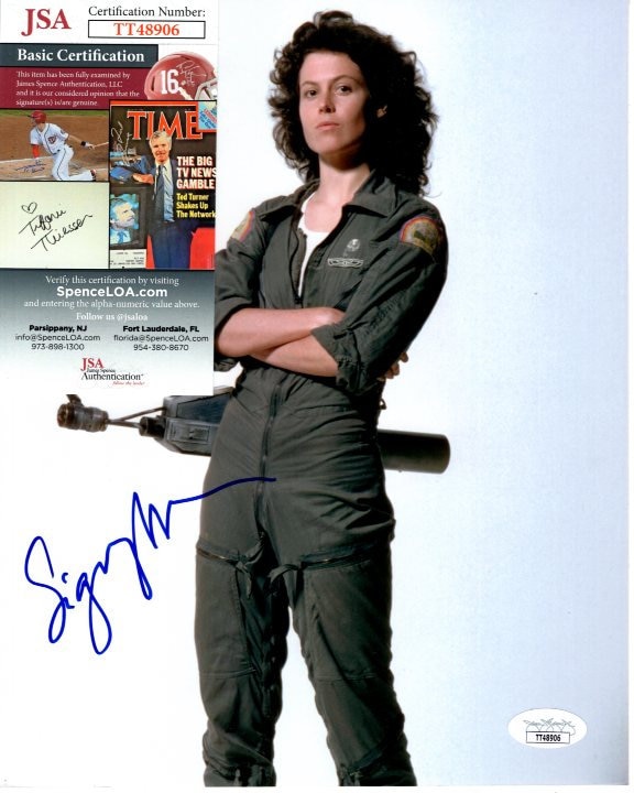 Sigourney Weaver Signed Autographed 8x10 Alien Ellen Ripley Photo JSA - Etsy