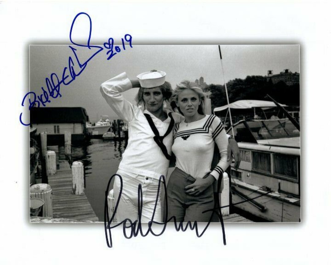 Rod Stewart and Britt Ekland Signed Autographed 8x10 Photo - Etsy