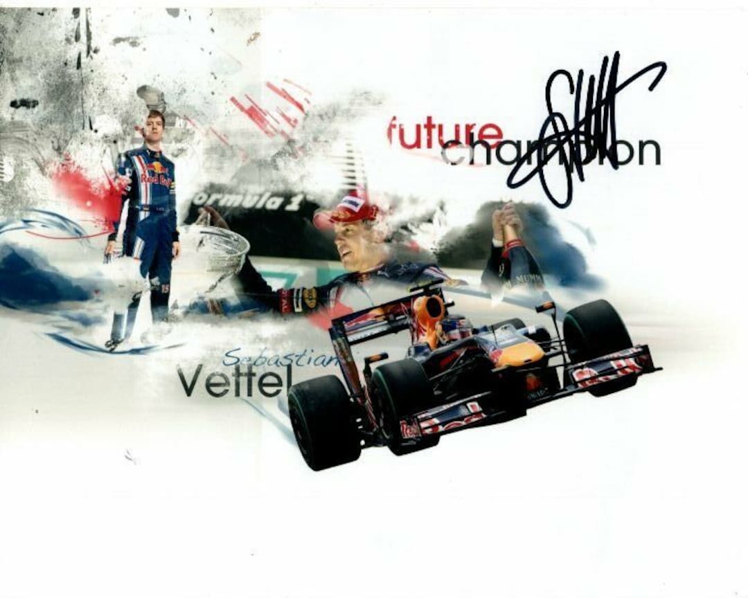 Sebastian Vettel Signed Autographed 8x10 Formula One Photo - Etsy
