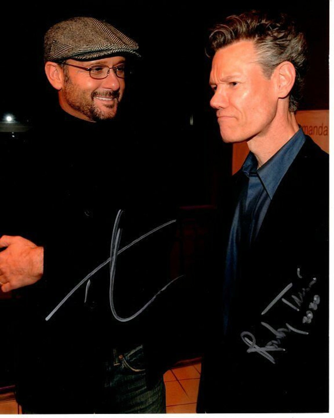 Tim Mcgraw and Randy Travis Signed Autographed 8x10 Photo Rare!!! - Etsy