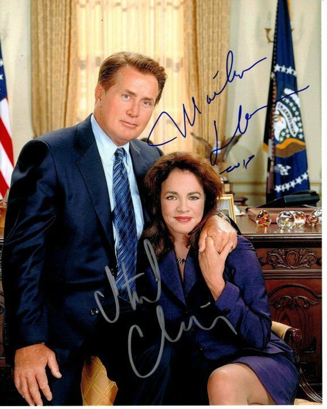 Martin Sheen and Stockard Channing Signed Autographed 8x10 the West ...