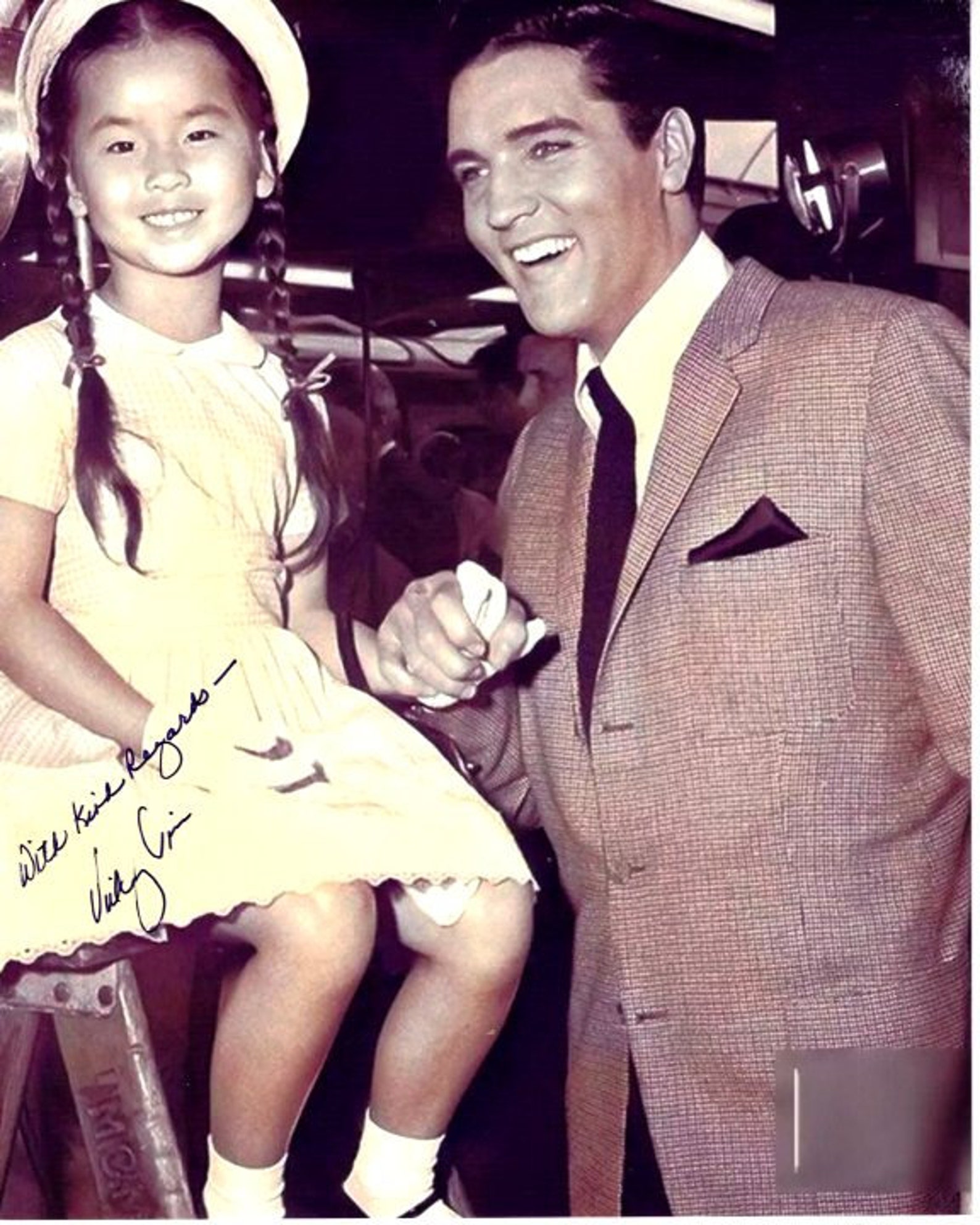 Vicky Tiu Signed Autographed 8x10 It Happened at the World's Fair W ...