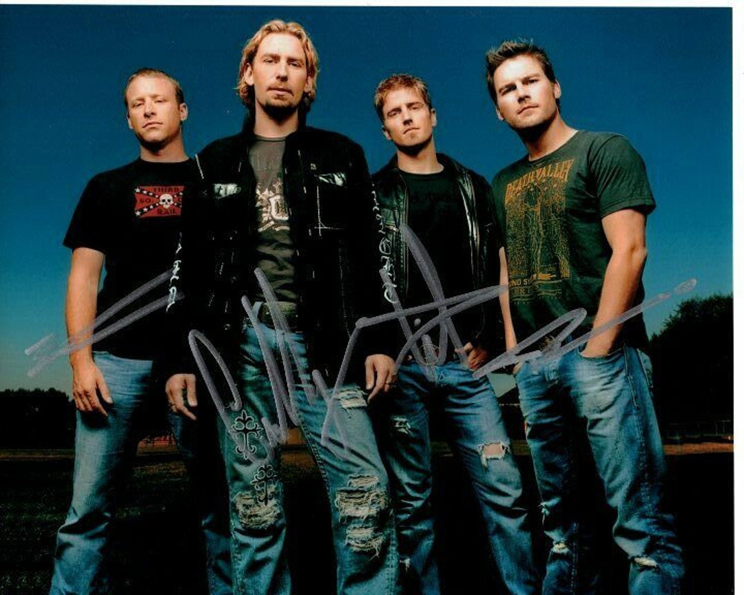 Nickelback Signed Autographed 8x10 Photo - Etsy