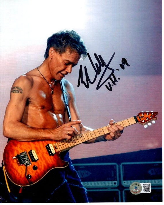 Eddie Van Halen Signed Autographed Photograph BAS Beckett - Etsy