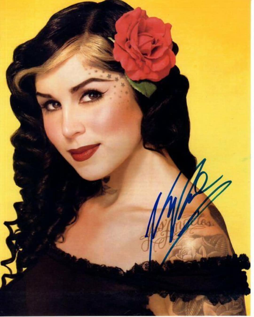 Kat Von D Signed Autographed 8x10 Photo Tattoo Artist - Etsy