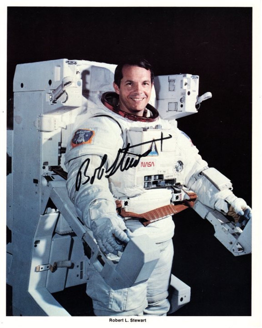 Robert Bob L. Stewart Signed Autographed 8x10 NASA Astronaut Litho ...