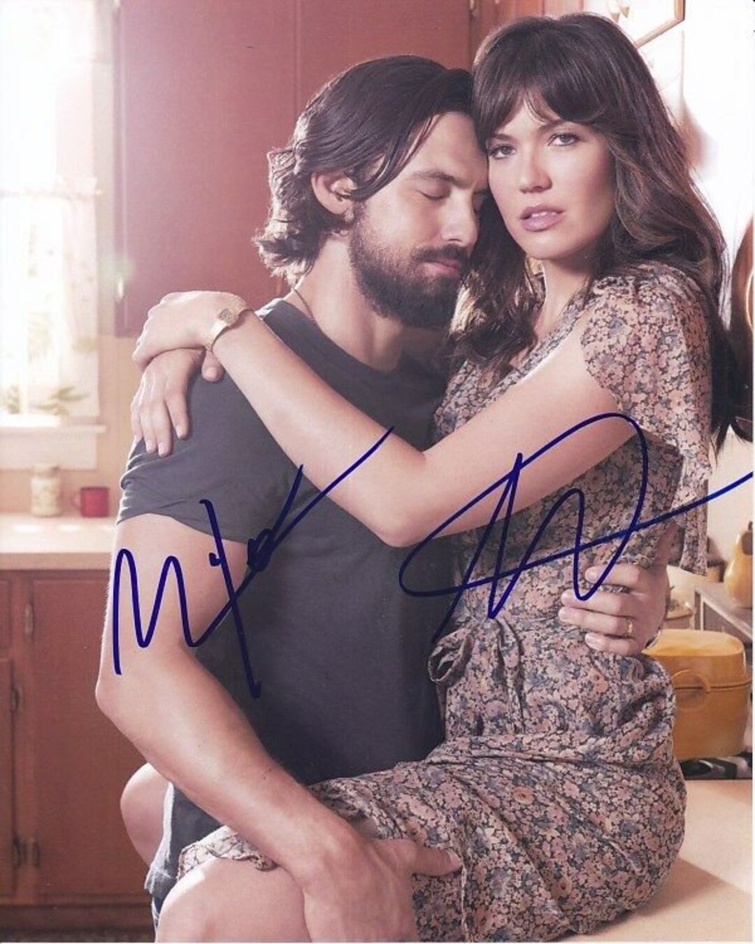 Mandy Moore and Milo Ventimiglia Signed Autographed 8x10 This is Us ...