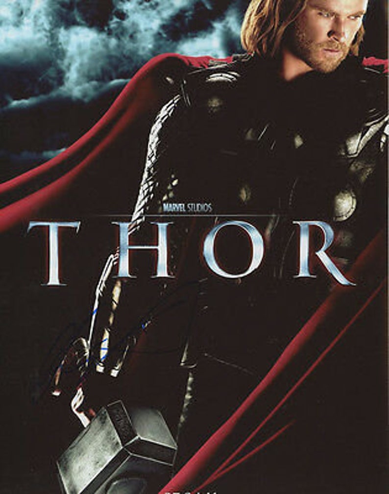 Chris Hemsworth Signed Autographed Thor 11x14 Photo - Etsy