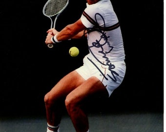 Jimmy Connors Signed Tennis Photo W/ Hologram Coa - Etsy